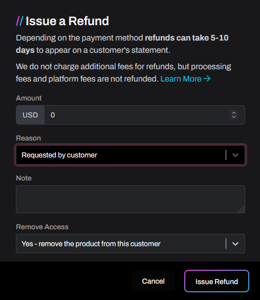 How can I refund a customer? – Jinxxy Help Center
